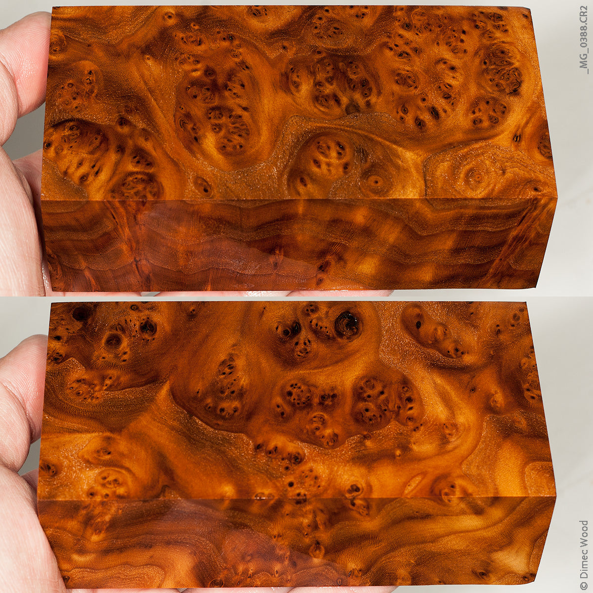 Stabilized wood wild olive burl block – Dimec wood