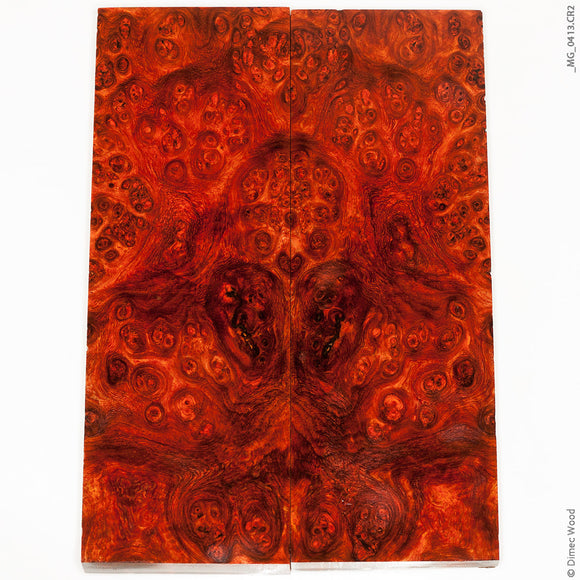 Stabilized red amboyna burl wood panels – Dimec wood