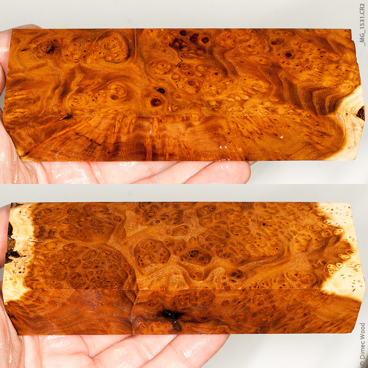 Stabilized wood wild olive burl block – Dimec wood
