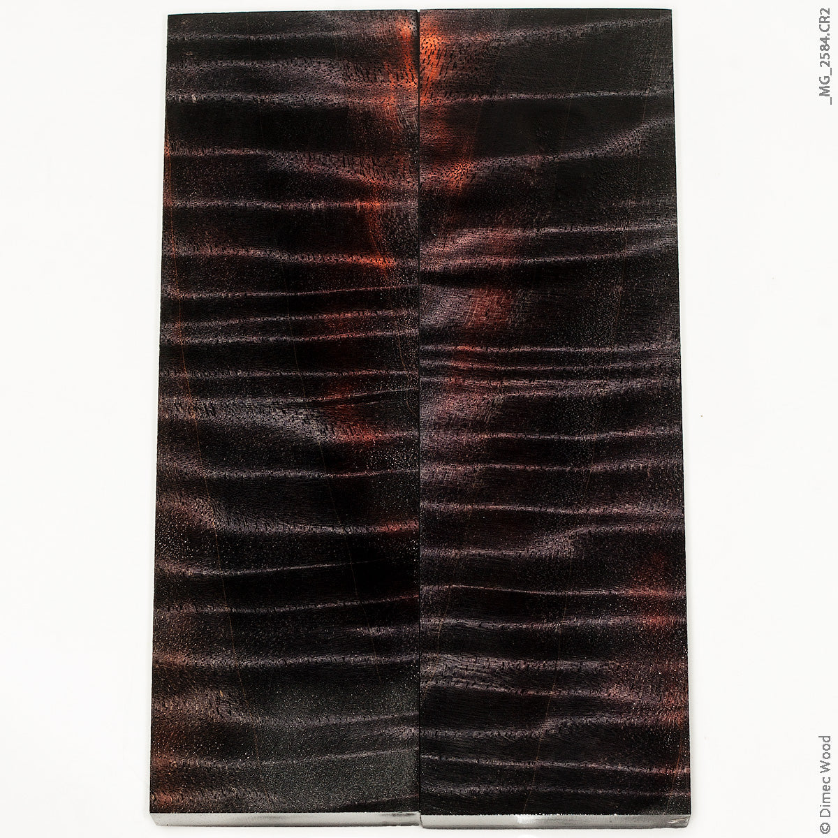 Stabilized curly cotton wood panels – Dimec wood