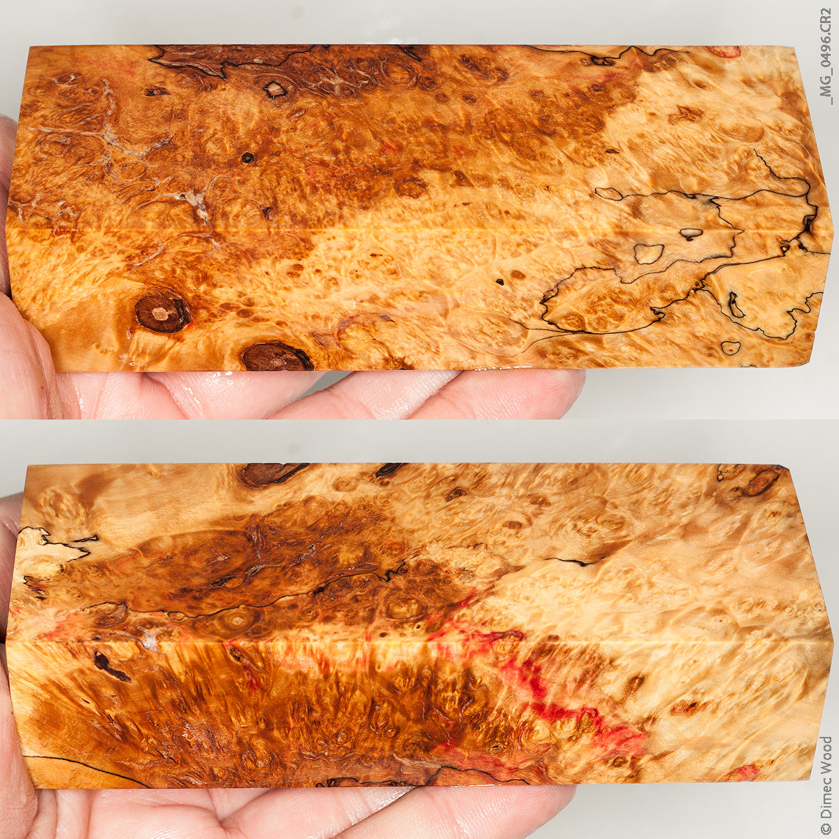 Stabilized wood box elder burl block – Dimec wood