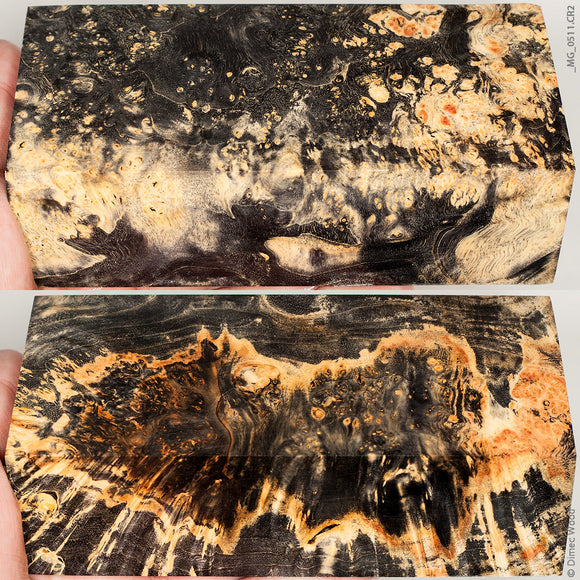 Stabilized wood box elder burl block – Dimec wood