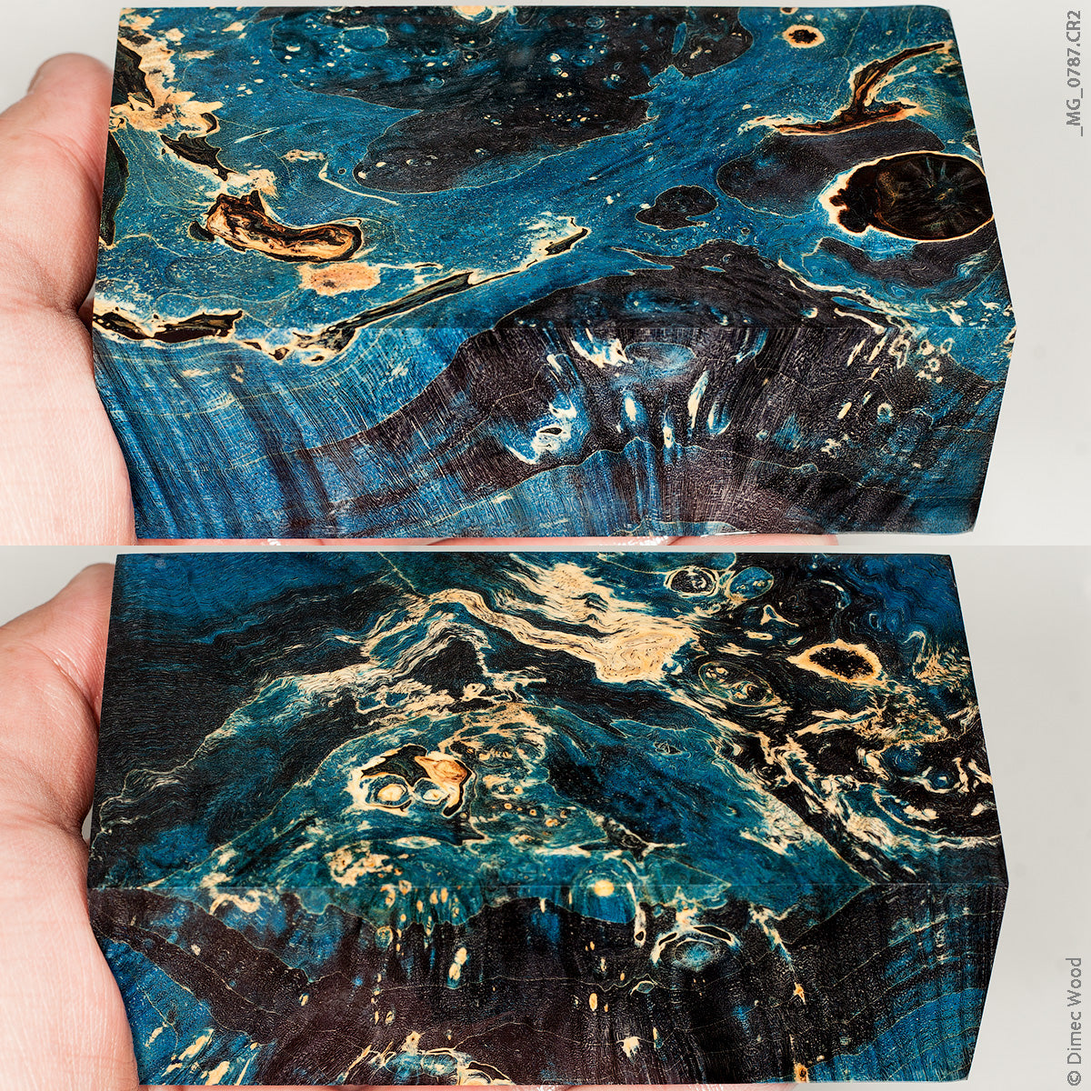 Stabilized wood box elder burl block – Dimec wood