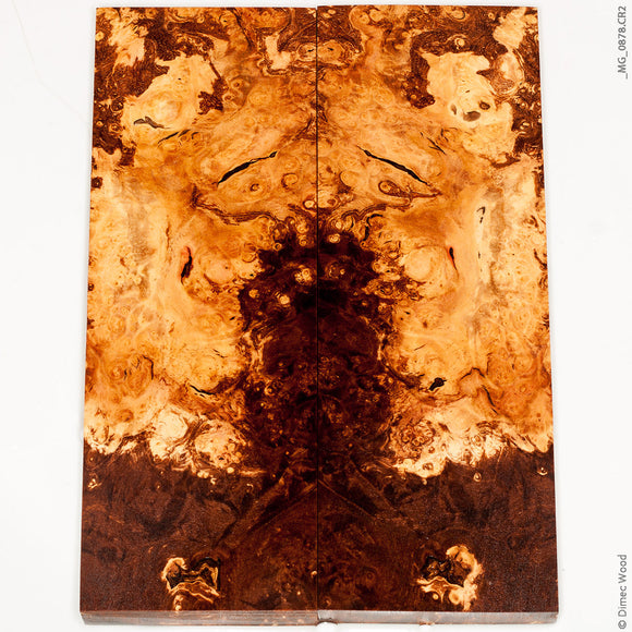 Stabilized wood box elder burl panels – Dimec wood