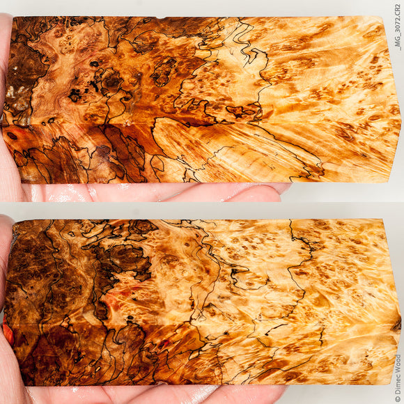Stabilized spalted wood box elder burl block – Dimec wood
