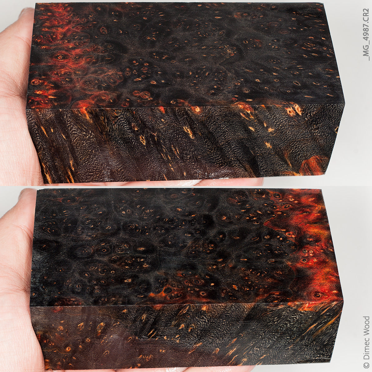 Stabilized wood linden burl block – Dimec wood