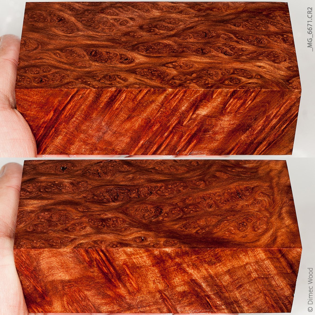 Stabilized wood redwood lace burl block – Dimec wood