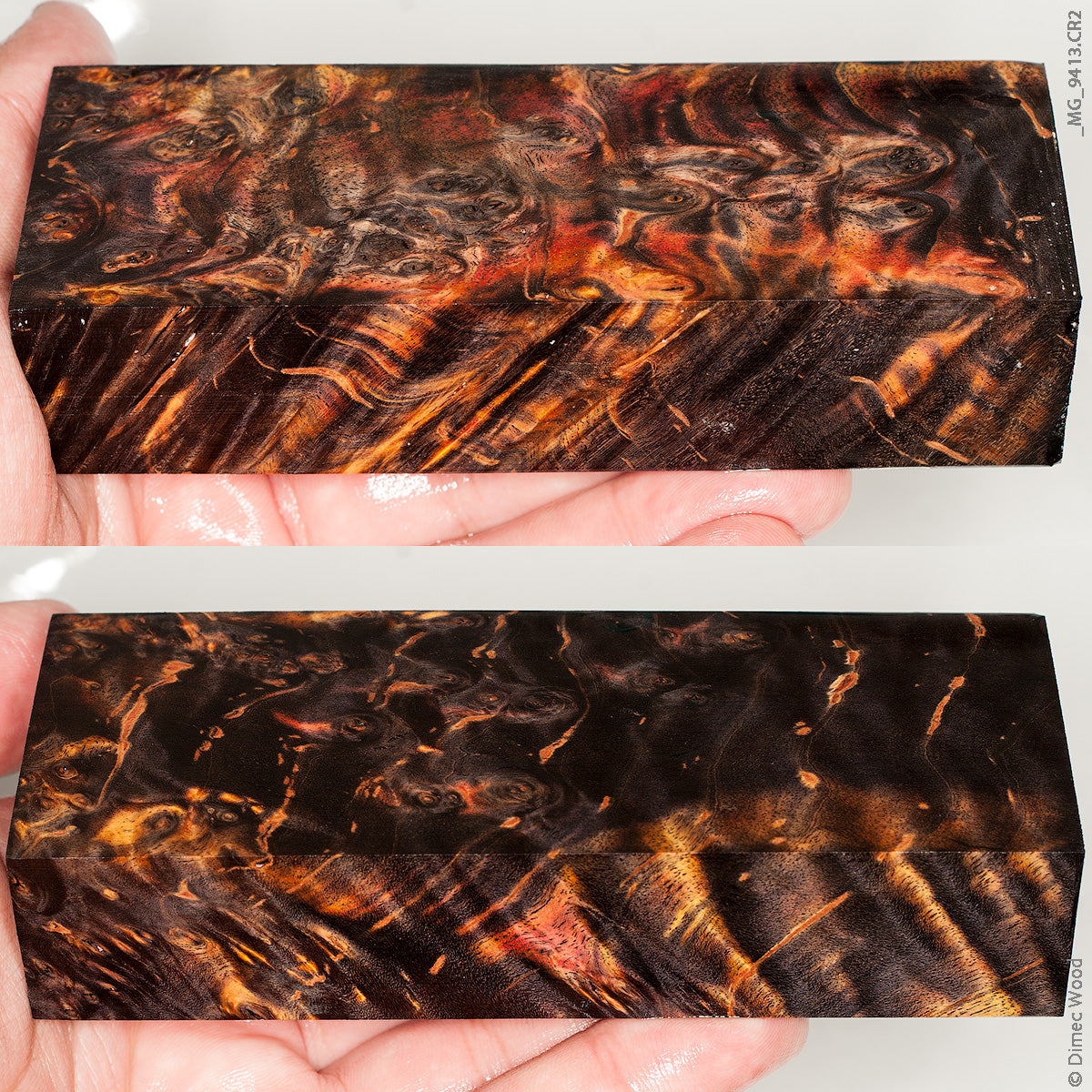 Stabilized wood birch burl block – Dimec wood