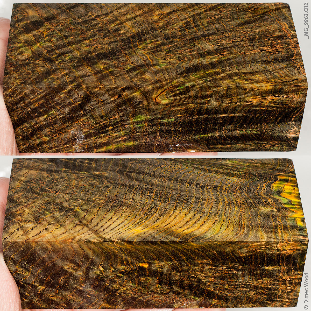 Stabilized wood black ash burl block – Dimec wood